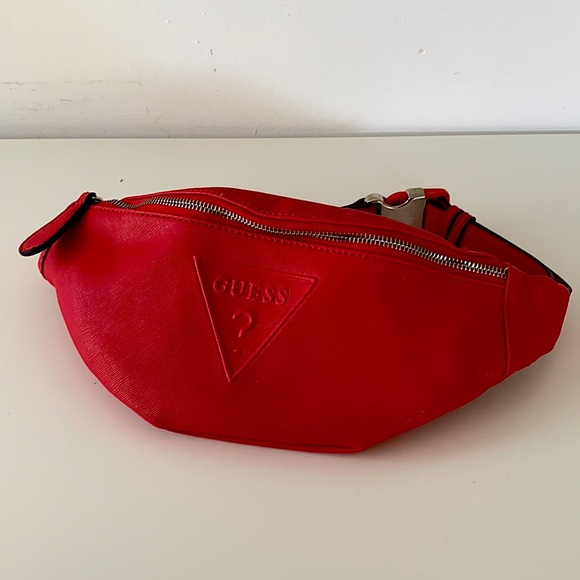 Guess | Bags | Guess Red Adjustable Fanny Pack | Poshmark